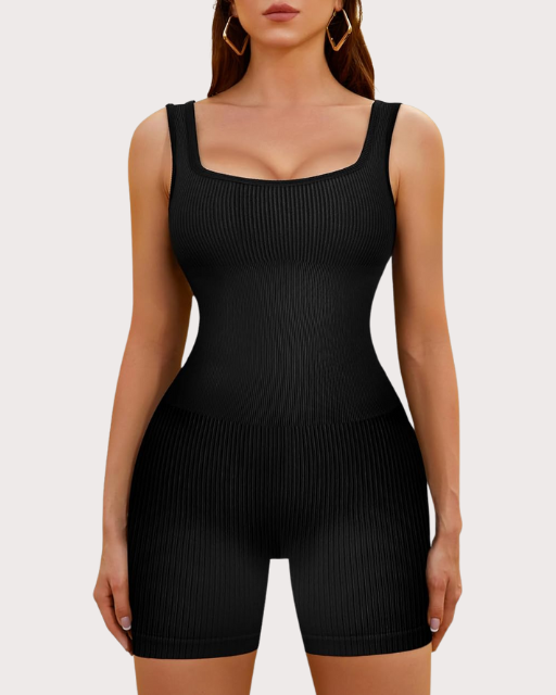 Body Enterizo (JUMPSUIT) Control de Abdomen y Levanta Cola Manga Cero ...
